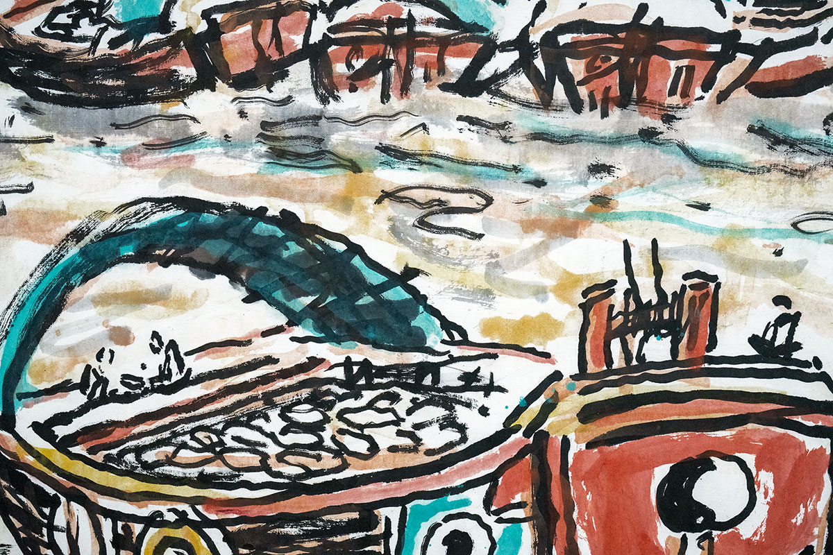 Lim Tze Peng Chinese Ink on Paper Restoration